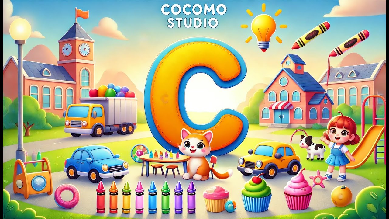 Letter C, ABC Phonic Song - Toddler Learning Video Songs, C for CAT ...