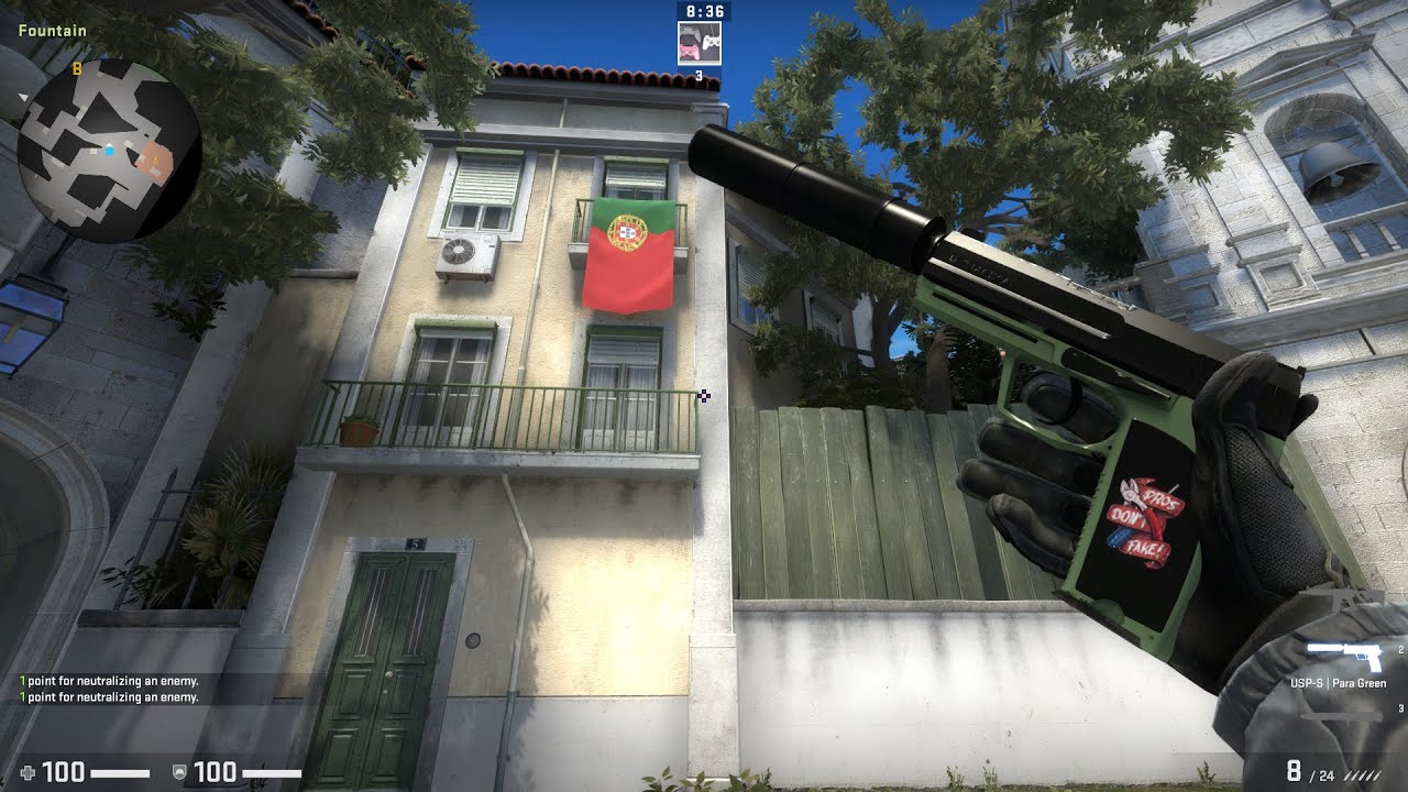 CSGO USP-S Para Green Factory New - YouTube