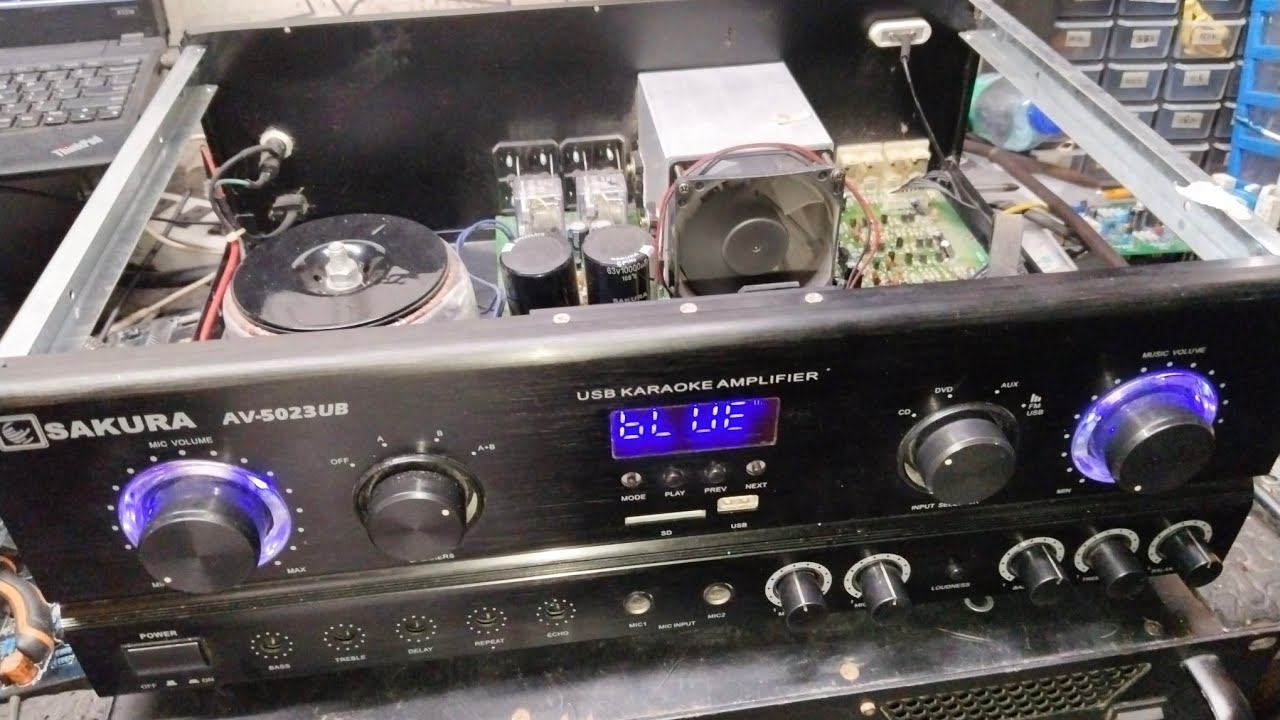 SAKURA 5023UB AMPLIFIER SIRA ANG MGA VOLUME CONTROL,paanu palitan o ...