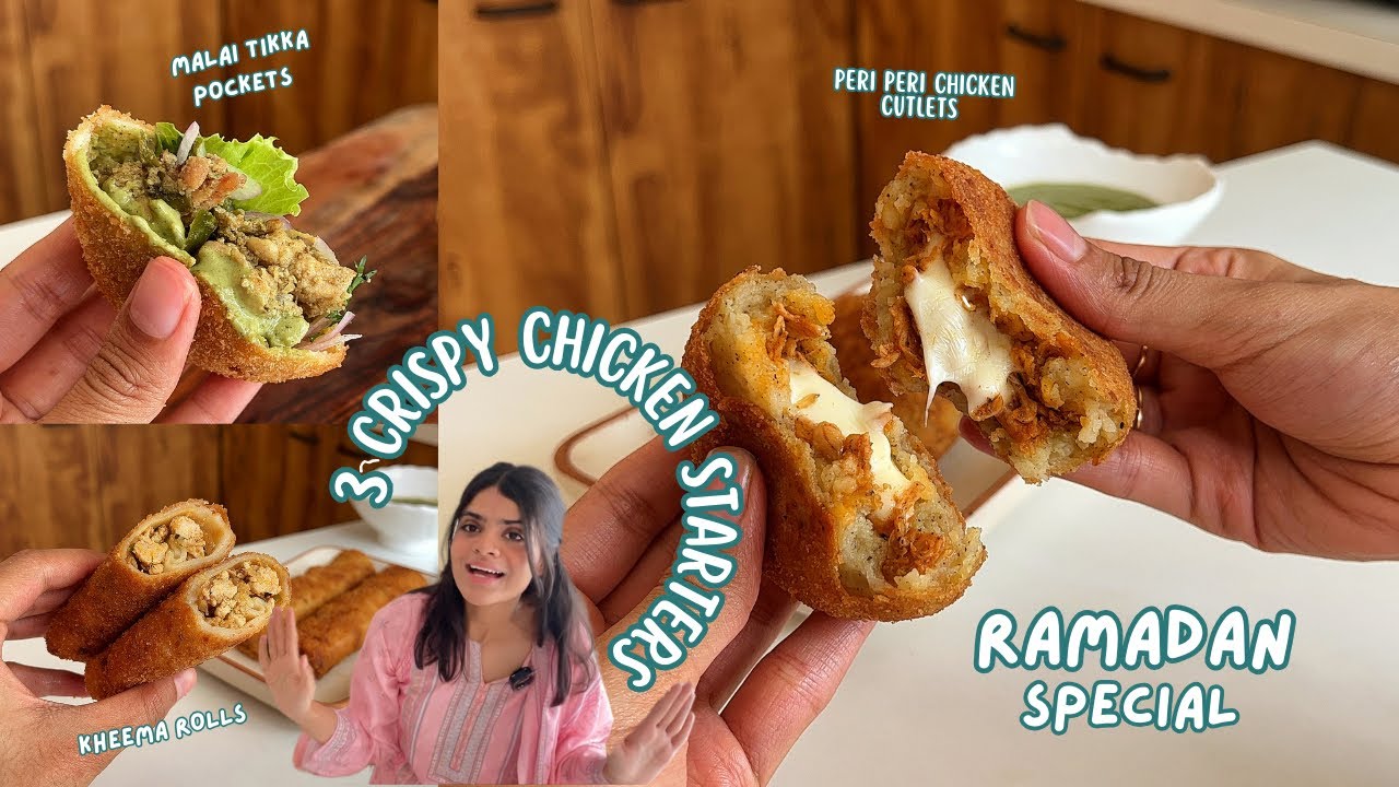 3 Iftar Recipes l Crispy Chicken Starters | Easy and Delicious Ramadan ...