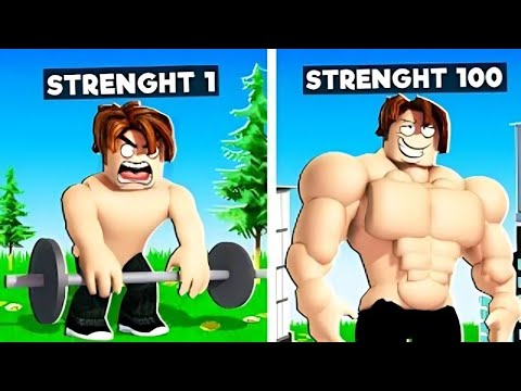 Upgrading me to strongest man in Roblox | Hindi | - YouTube