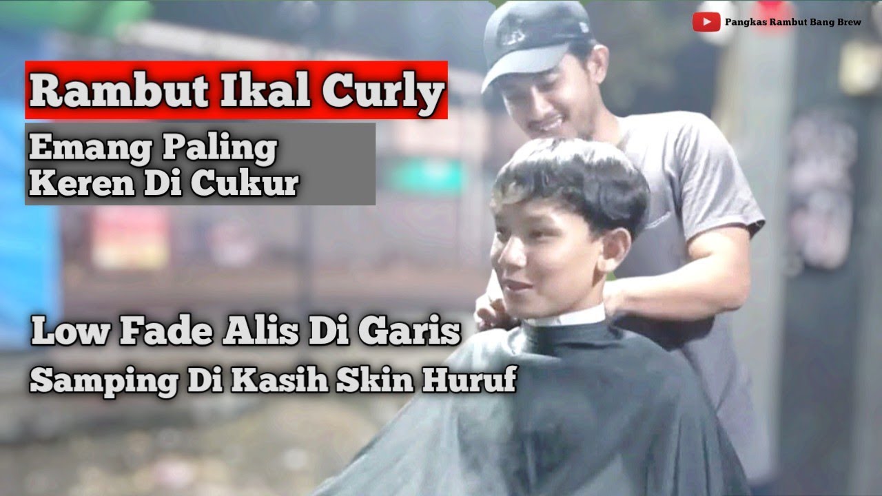 CUKUR LOW FADE//CUKURAN 2 JARI DIRAMBUT IKAL LEMES‼️ - YouTube