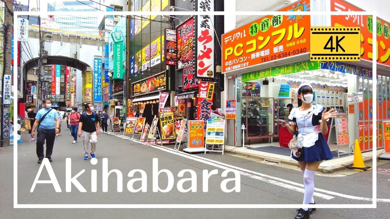 【Tokyo walk】 Akihabara Walking tour Sunday morning (July 2021) 4K - YouTube