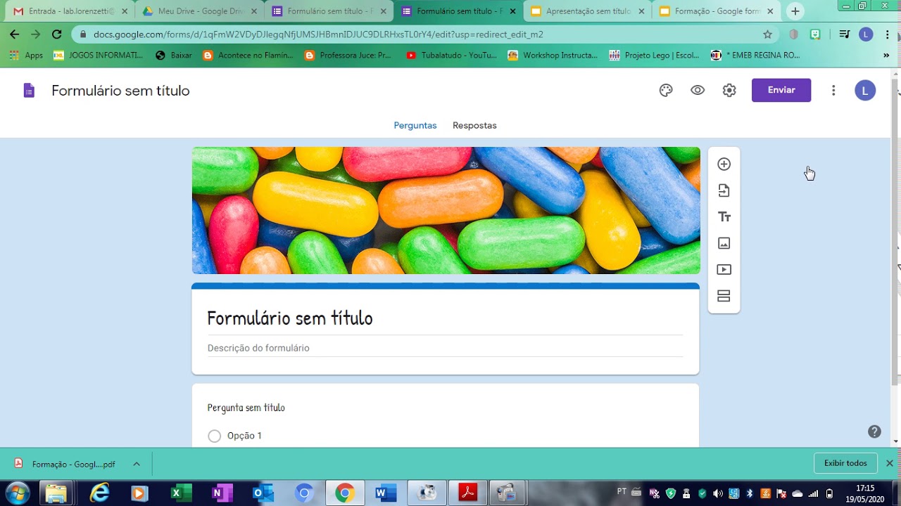 Criar e personalisar no google formulários - YouTube