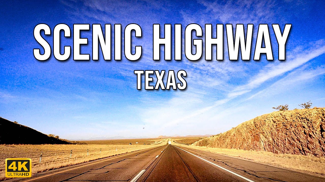 Texas Highway [4K] | Scenic Views Near El Paso Texas - YouTube