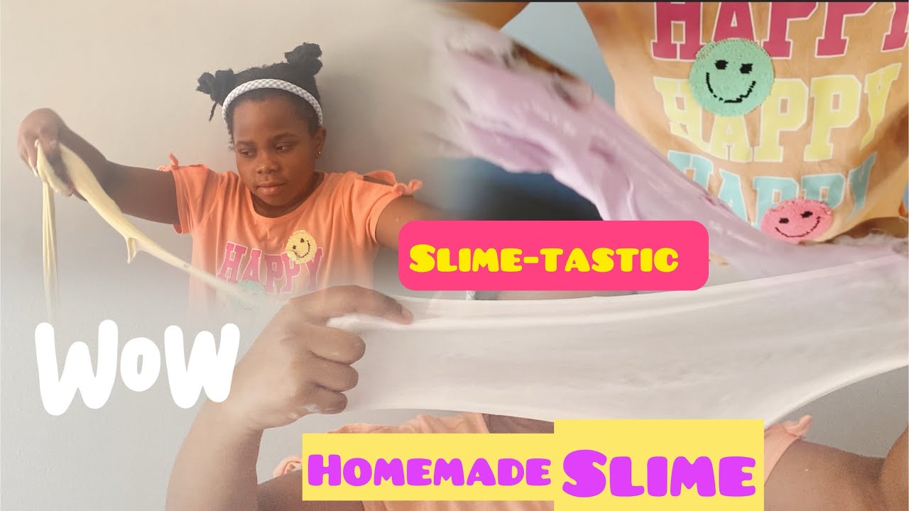 DIY: How To Make Super Stretchy Slime At Home🥣🧁 - YouTube