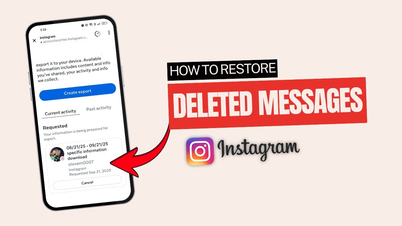 How to restore deleted message on Instagram | instagram delete chat ...