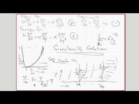 Lecture 5 Similarity Solution for laminar boundary layer equations - YouTube