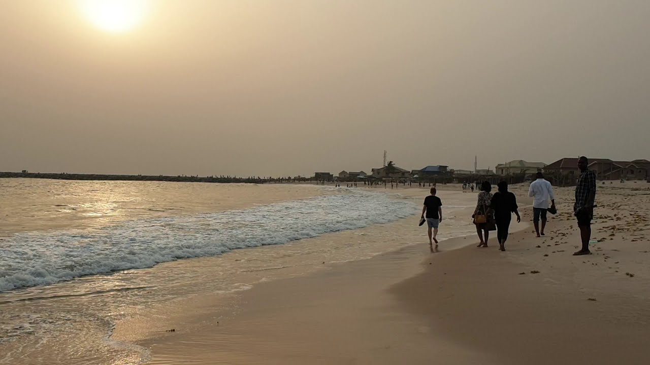 Walk on the Alpha-Beach at Sunset; Lagos, Nigeria - YouTube