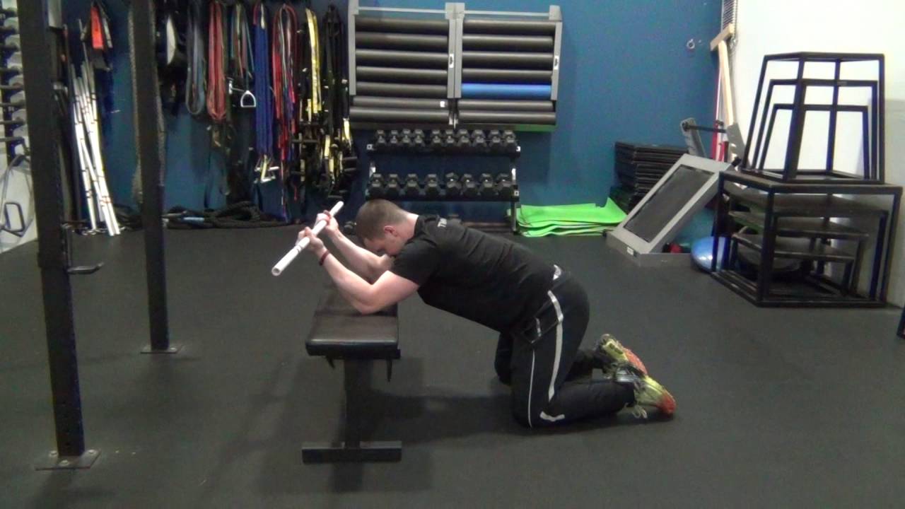 Bench T Spine mobility - YouTube