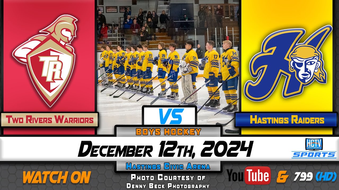 HCTV SPORTS: Hastings Boys Hockey vs Two Rivers Warriors | 12.12.24 ...