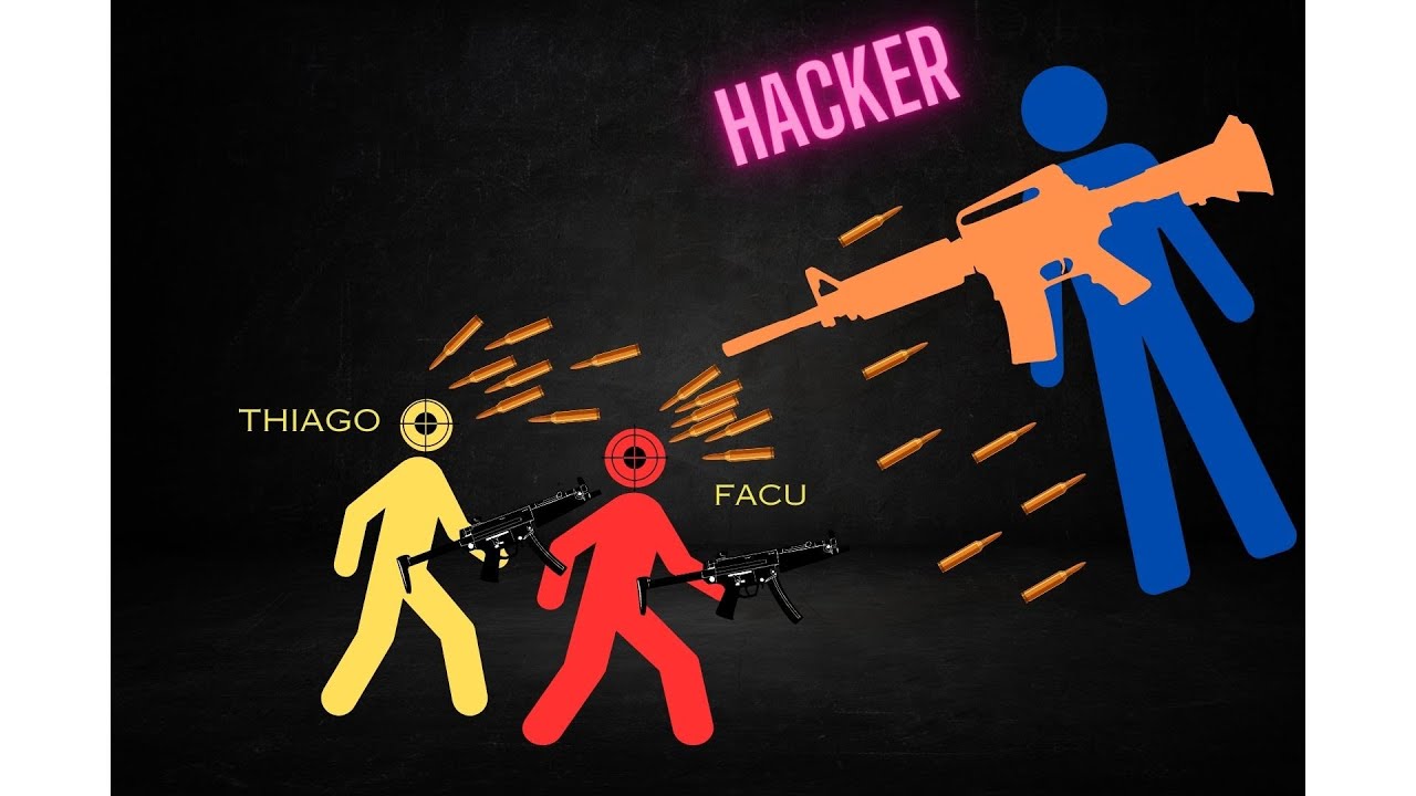 jugando con un hacker al stick figth - YouTube