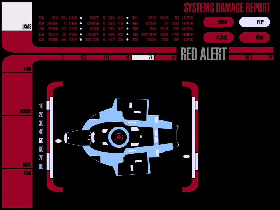 LCARS Defiant Damage Report - YouTube