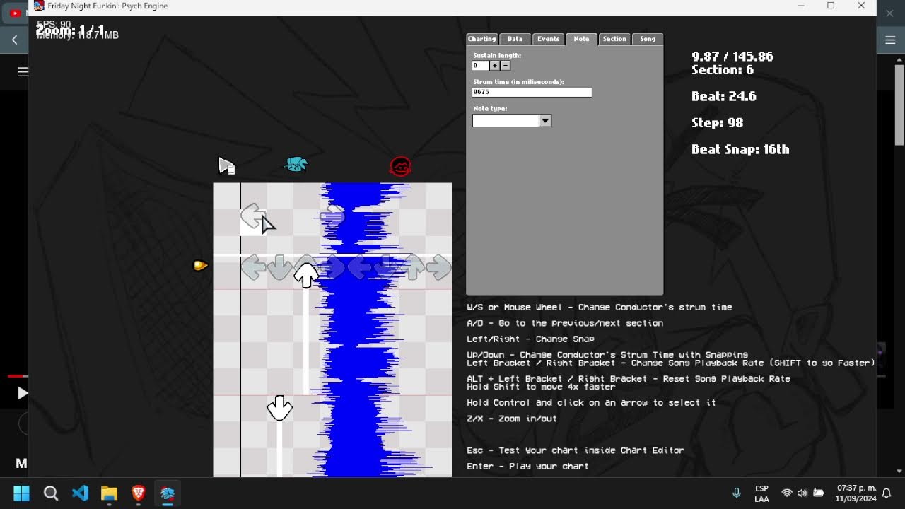 SKY FNF difficulty ERECT chart - YouTube