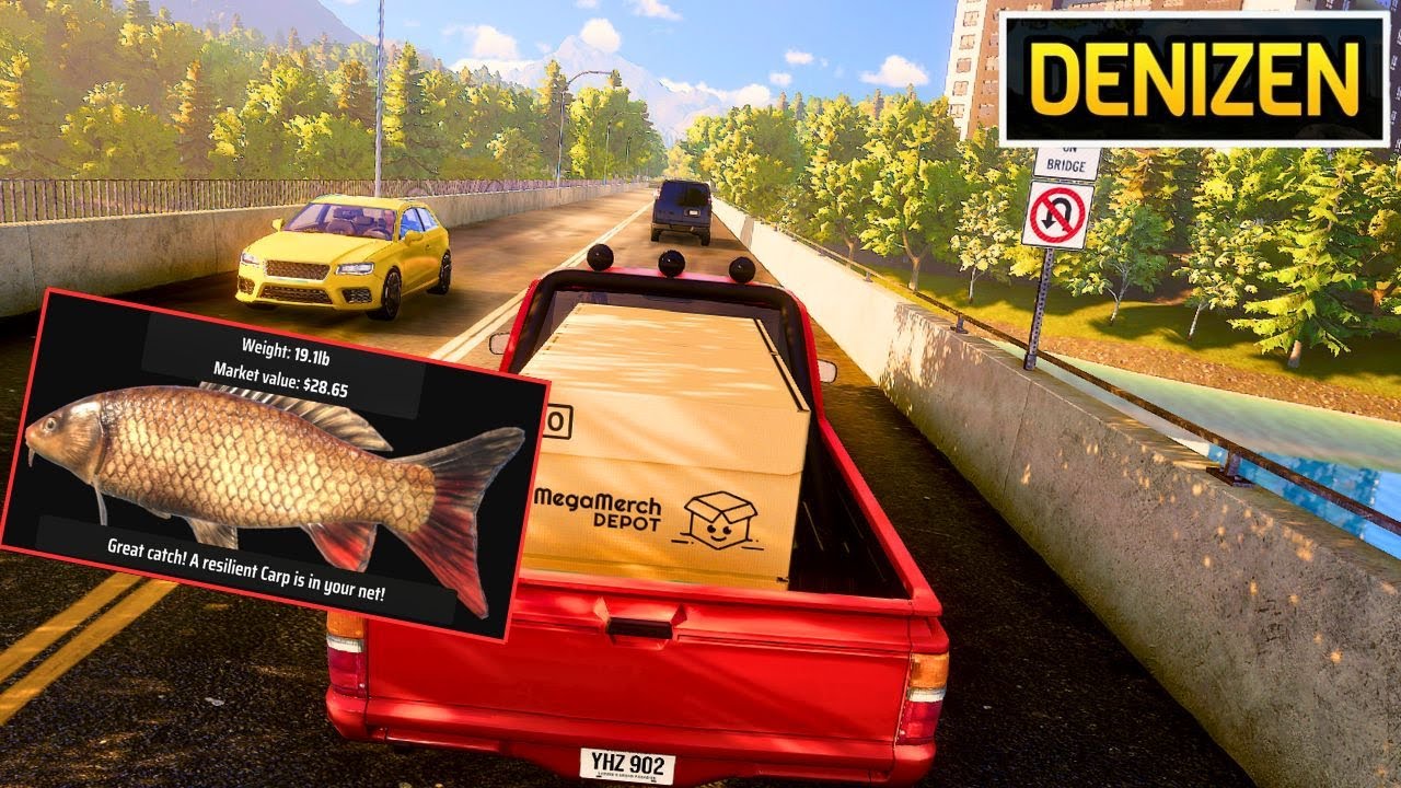 Fishing in Denizen!!! | I fell into the Lake!! | New Update | Denizen ...