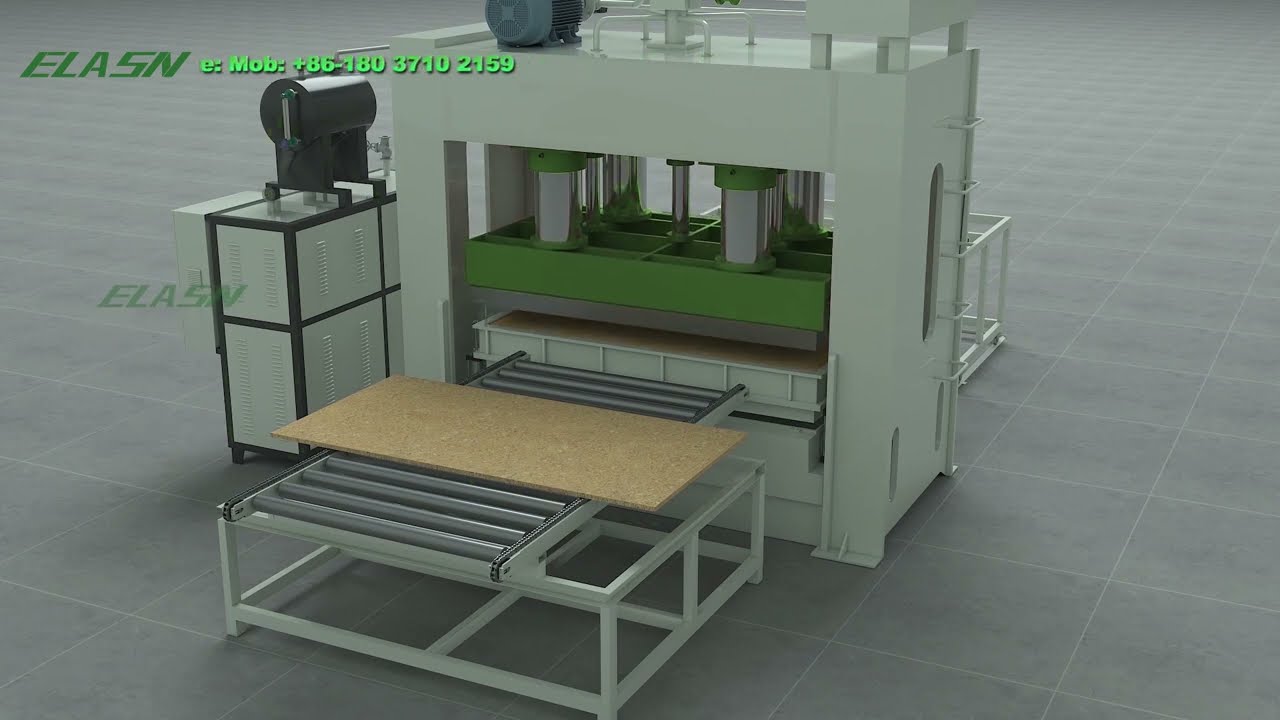 4*8 Inch Size Wood Press Machine for Wood Sawdust MDF Board Plywood ...