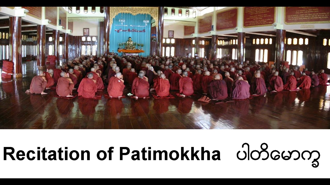 Recitation of Patimokkha ပါတိမောက္ခ - YouTube