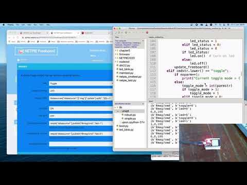 Using ESP32 micropython with NETPIE2020 : control the onboard LED with commands - YouTube