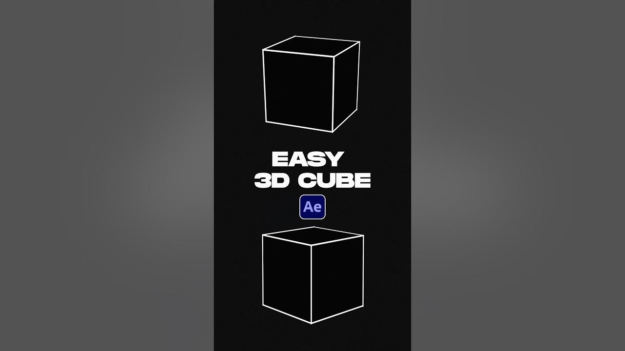 Use This Easy 3D Cube Effect in After Effects #tutorial - YouTube