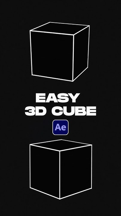 Use This Easy 3D Cube Effect in After Effects #tutorial - YouTube