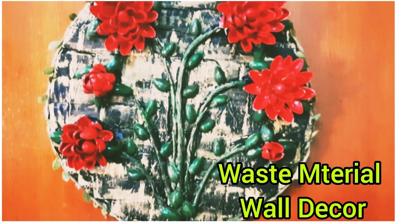 Waste Material Craft //Wall Decor //Wall Hanging Craft Ideas - YouTube