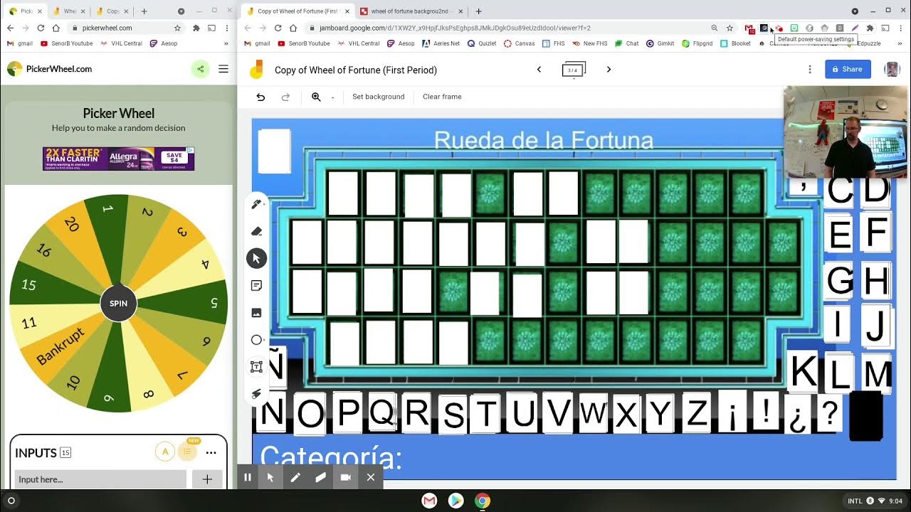Play Wheel of Fortune in Class w/ Jamboard - YouTube