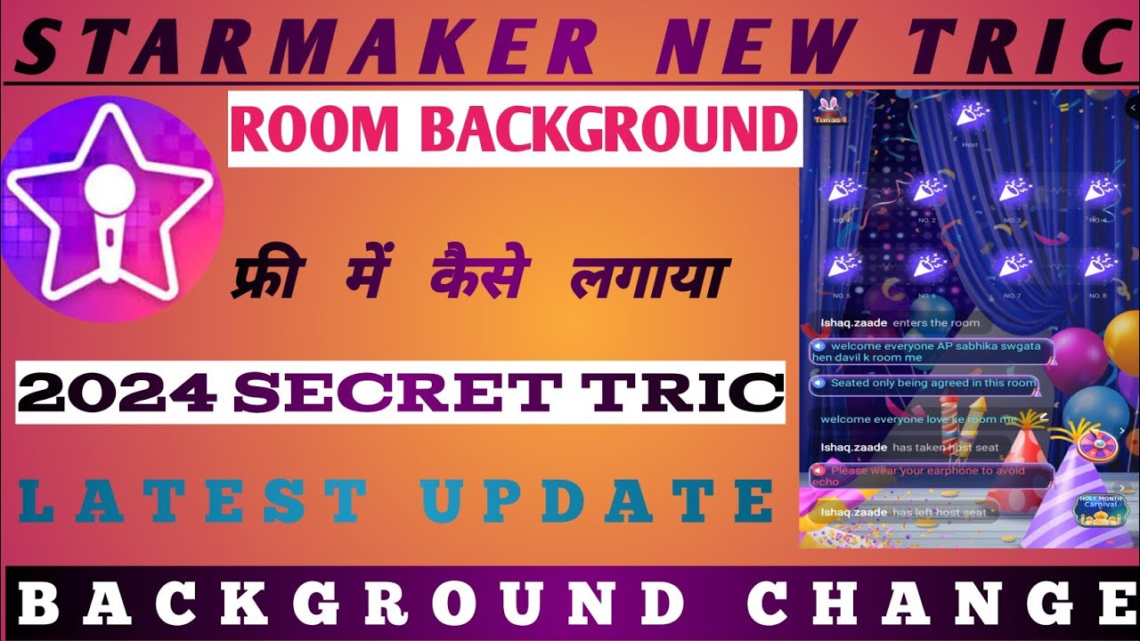 starmaker how create room background change/starmaker mein room ...