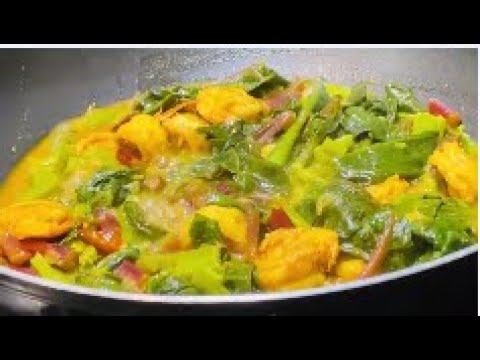 পুঁই শাক দিয়ে চিংড়ি রান্না | Pui Shak Recipe | Malabar Spinach With ...