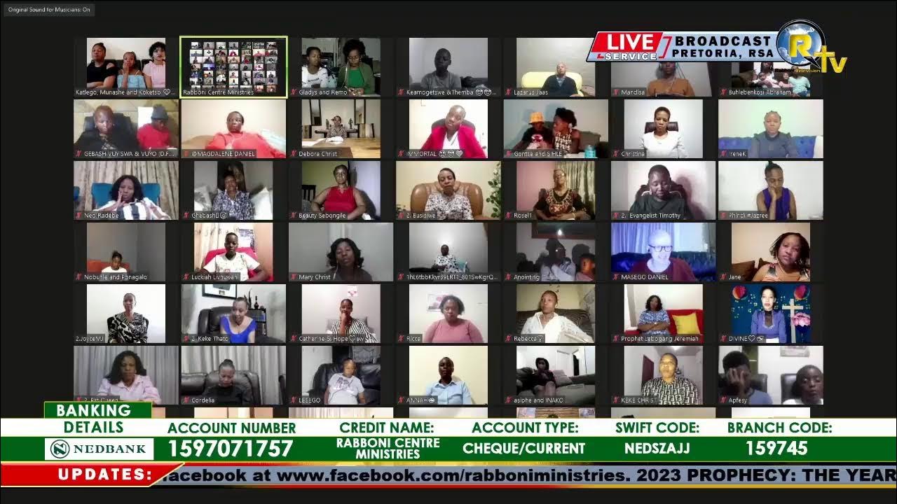 09 APRIL 2023 SUNDAY LIVE BROADCAST SERVICE WITH PROF. LESEGO DANIEL AND SONS PART 1 - YouTube