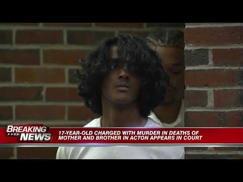 17-year-old charged with murder in deaths of mother, brother appears in court