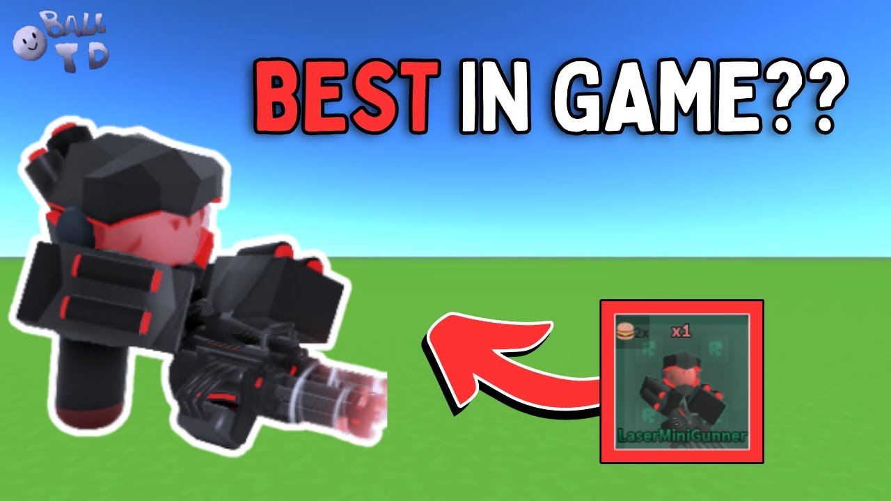 NEW LASERMINIGUNNER (OP) BALL TD SHOWCASE (ROBLOX) - YouTube
