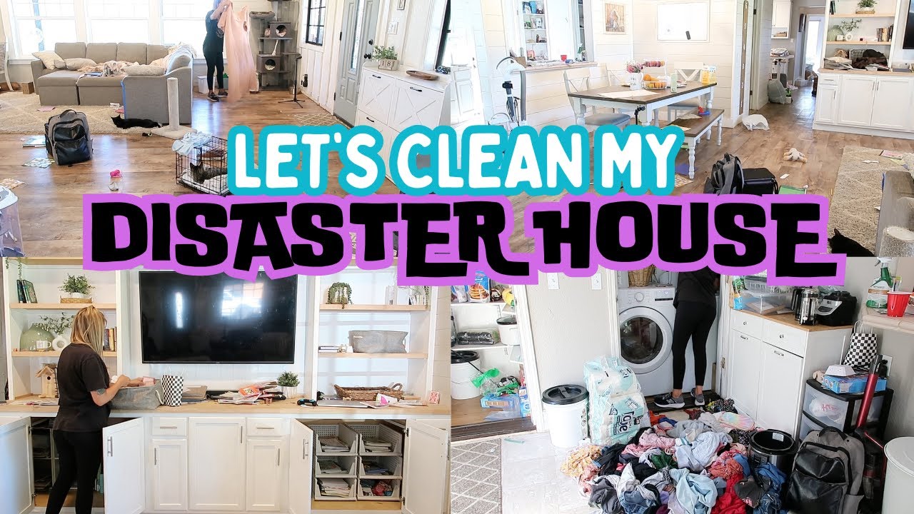 EXTREME MESSY DISASTER HOUSE CLEANING 2024 || GETTING MY HOUSE BACK IN ...