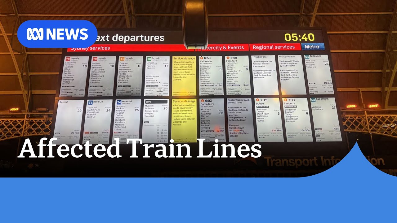 What Sydney train lines are disrupted after the power cables incident ...