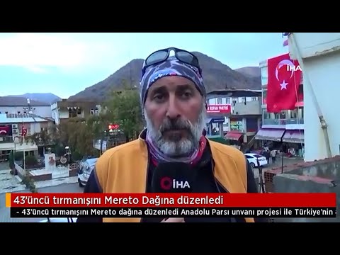 43'üncü tırmanışını Mereto Dağına düzenledi