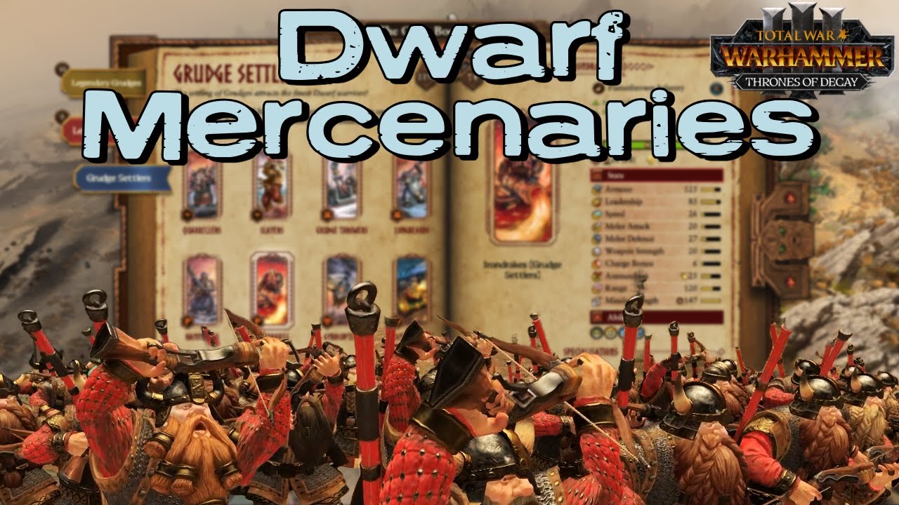 Grudge Settler Dwarf Units - Update 5.0 Rework - Total War: Warhammer 3 ...