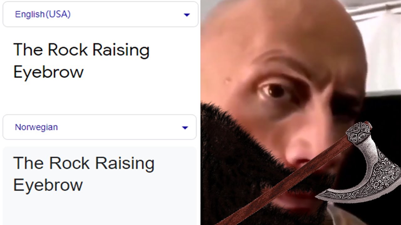 The Rock Raising Eyebrow - YouTube