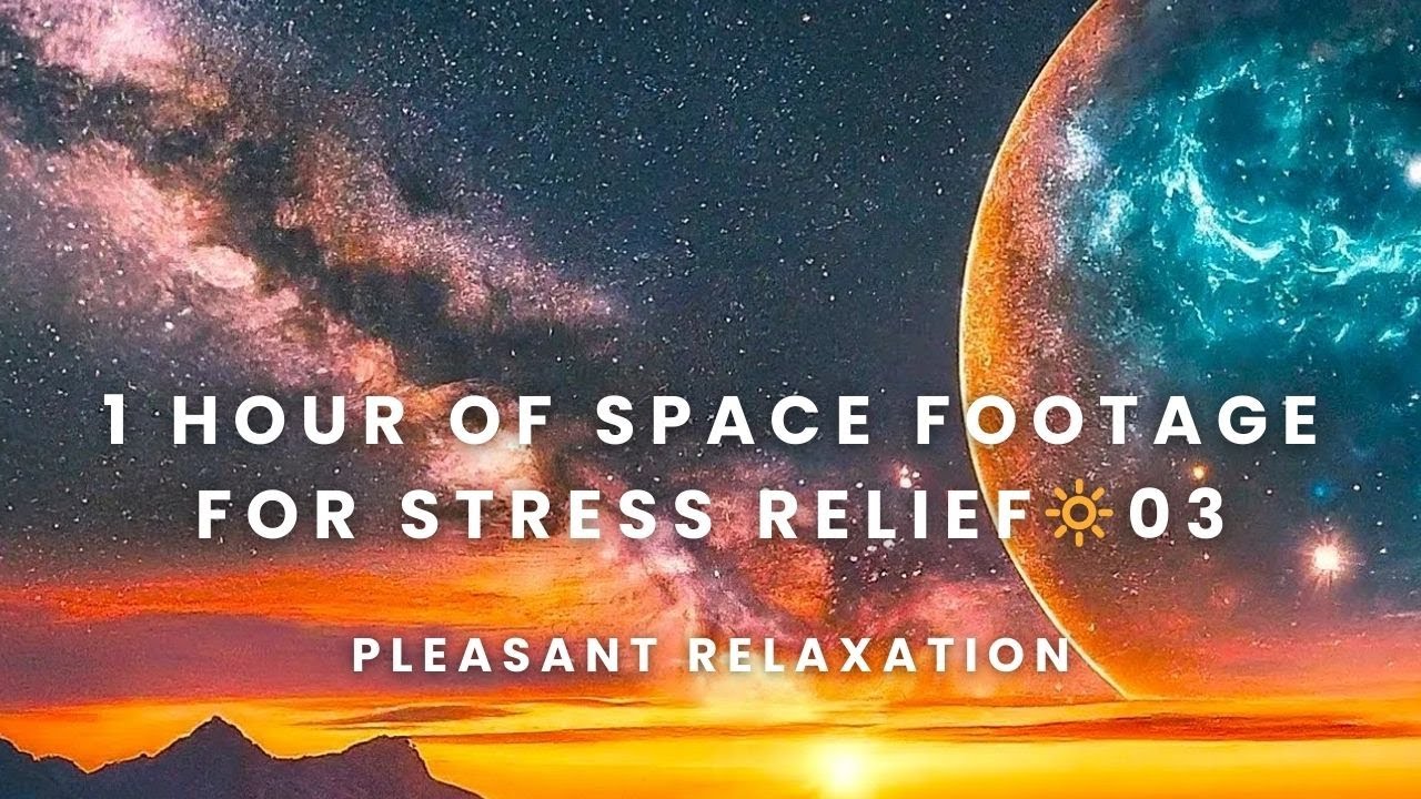 1 Hour of Tranquil Space Footage for Stress Relief 03 - YouTube