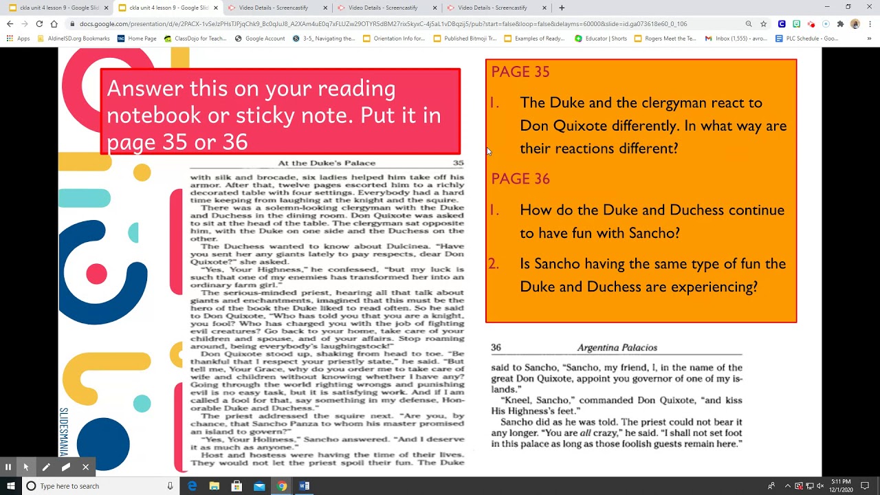 CKLA Unit 4 Lesson 9 Reading Part 3 - YouTube