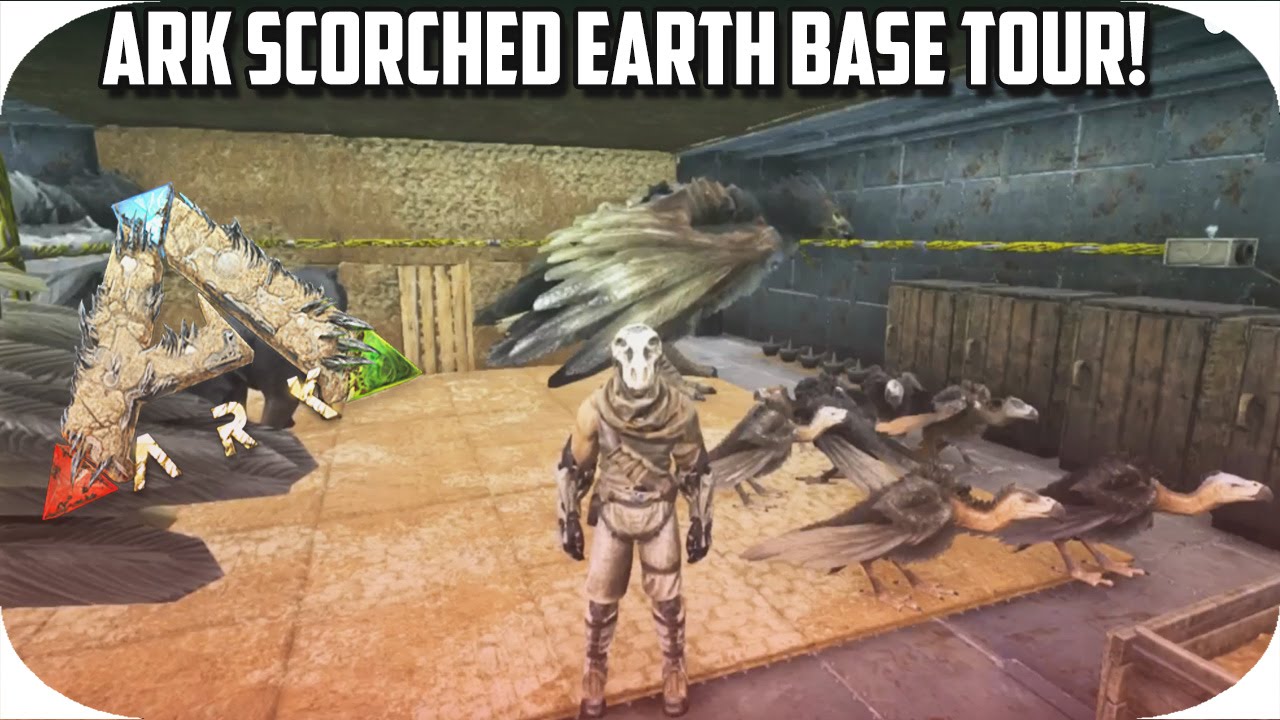 Ark Scorched Earth Base Tour - YouTube