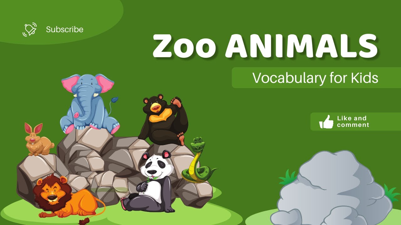 Zoo animals - Vocabulary for KIDS. - YouTube