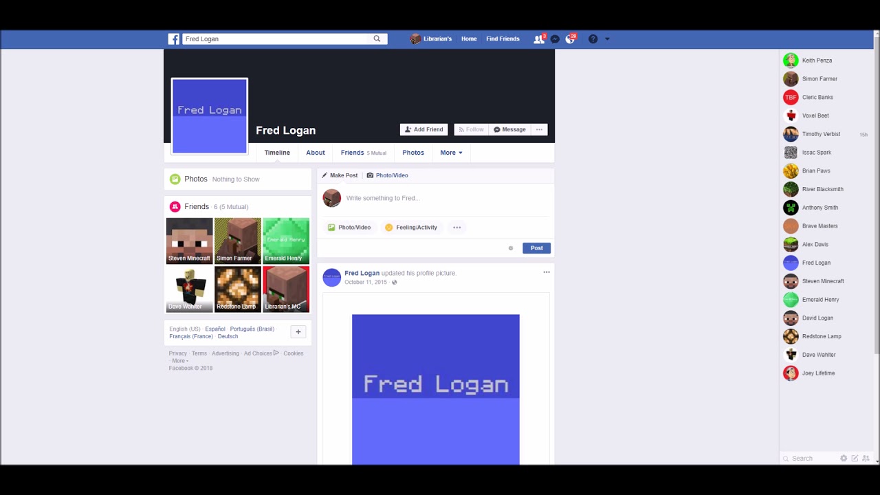 Fred Logan appears on Facebook in 2018! - YouTube