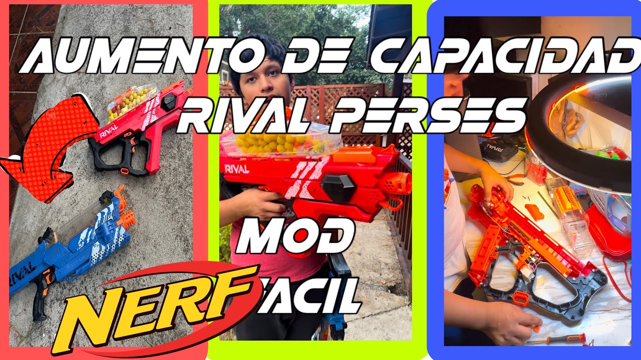 Maxi aumenta la capacidad de la nerf rival perses 😗😗😗😎😎😜😋😜😎 #nerfwar # ...