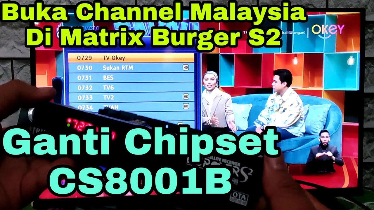 Cara Buka Channel Malaysia Di ABS 2 Dengan Receiver Matrix Burger S2 ...