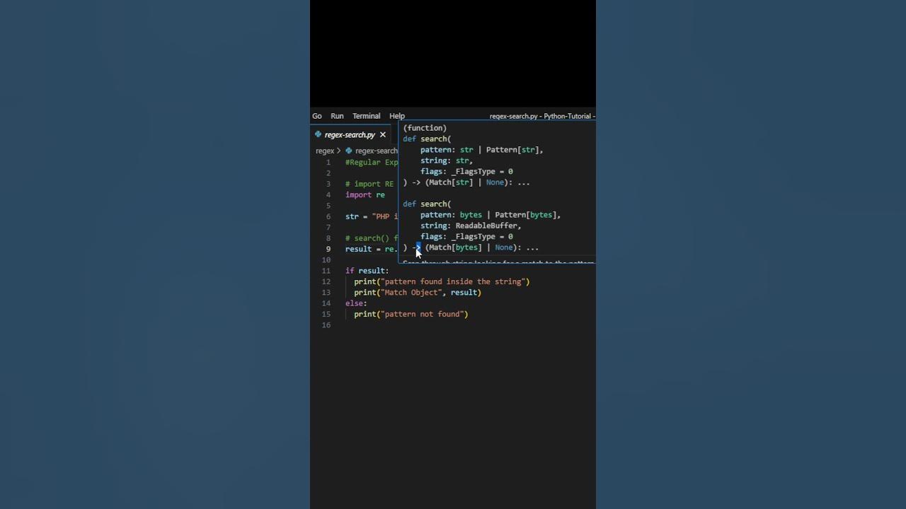 Regex Mastery re search method in python | #shortvideo #viral - YouTube