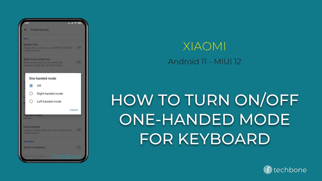 How to Turn On/Off One-handed mode for Keyboard - Xiaomi [Android 11 ...