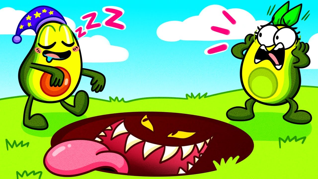 Avocado Finds a Secret Tunnel with Monsters! 🥑 Sleepwalking Stories by ...