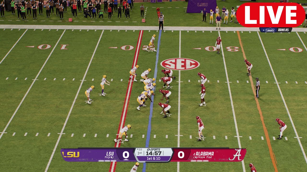Alabama Crimson Tide vs.LSU Tigers FULL GAME | 2025 NCAAF Season Week ...