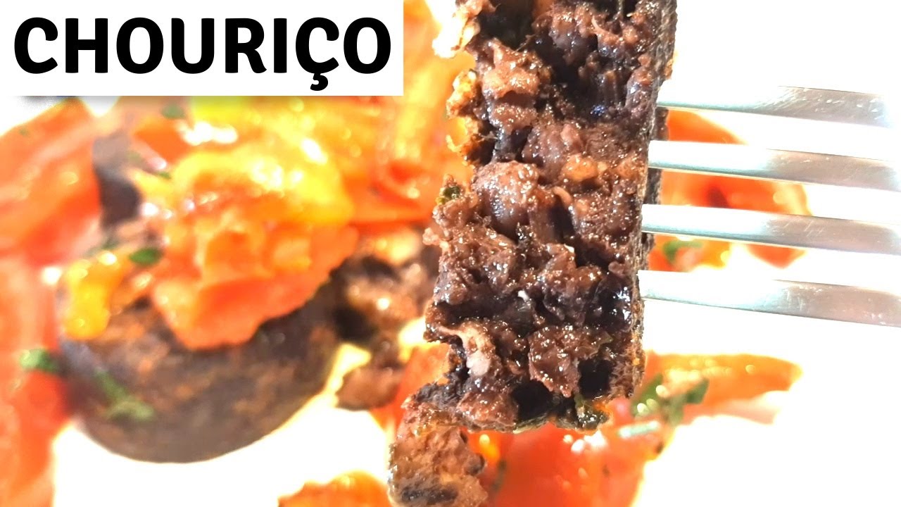 Como fritar chouriço de porco ou morcilha frita rápida e fácil - YouTube