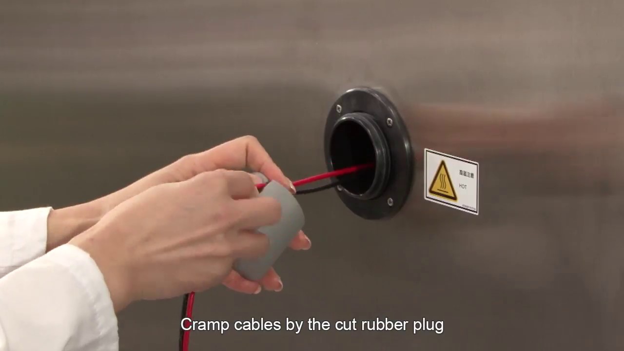How to use rubber plug [Platinous J Series] / ESPEC - YouTube