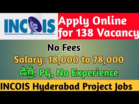 INCOIS Recruitment 2022|Incois Hyderabad|Incois Notification 138 ...